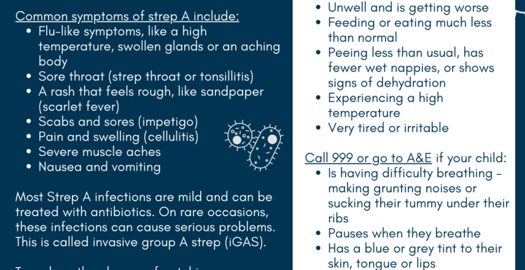 Strep A Infections Including Scarlet Fever | Healthwatch Bedford Borough